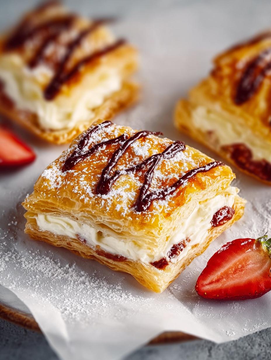 Flaky Puff Pastry Strawberry Delight in 24 Minutes - Recipes molly