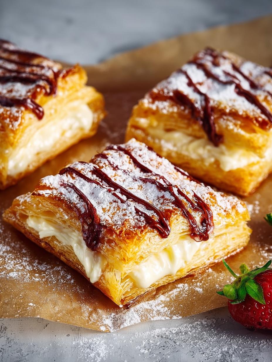 Flaky Puff Pastry Strawberry Delight in 24 Minutes - Recipes molly