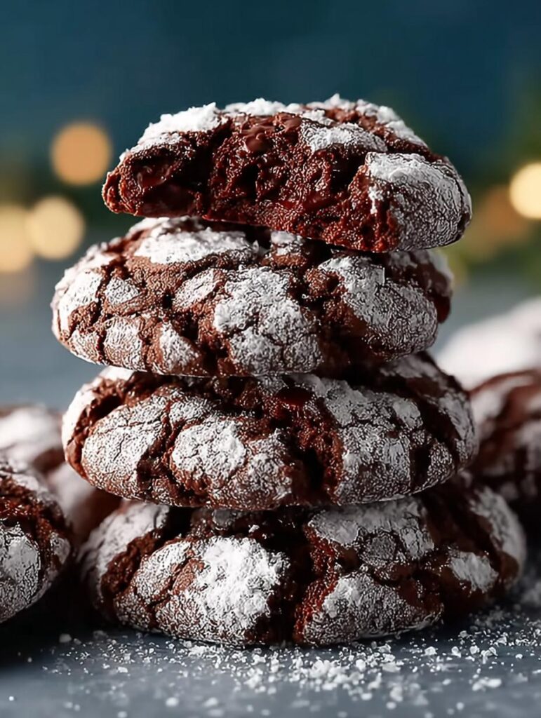 Perfect Double Chocolate Crinkle Cookies You Must Try - Recipes molly