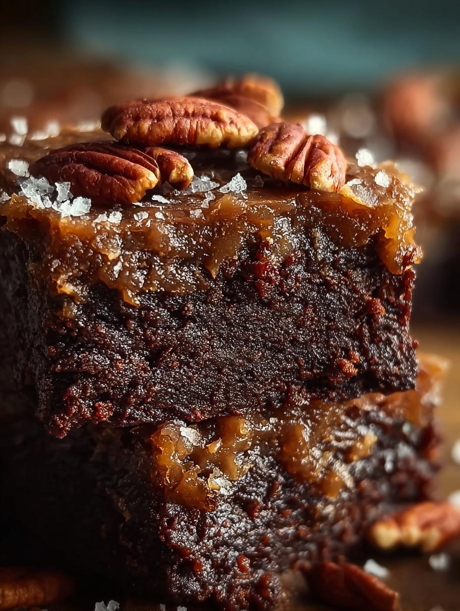 Irresistible German Chocolate Pecan Brownies Recipe - Recipes molly