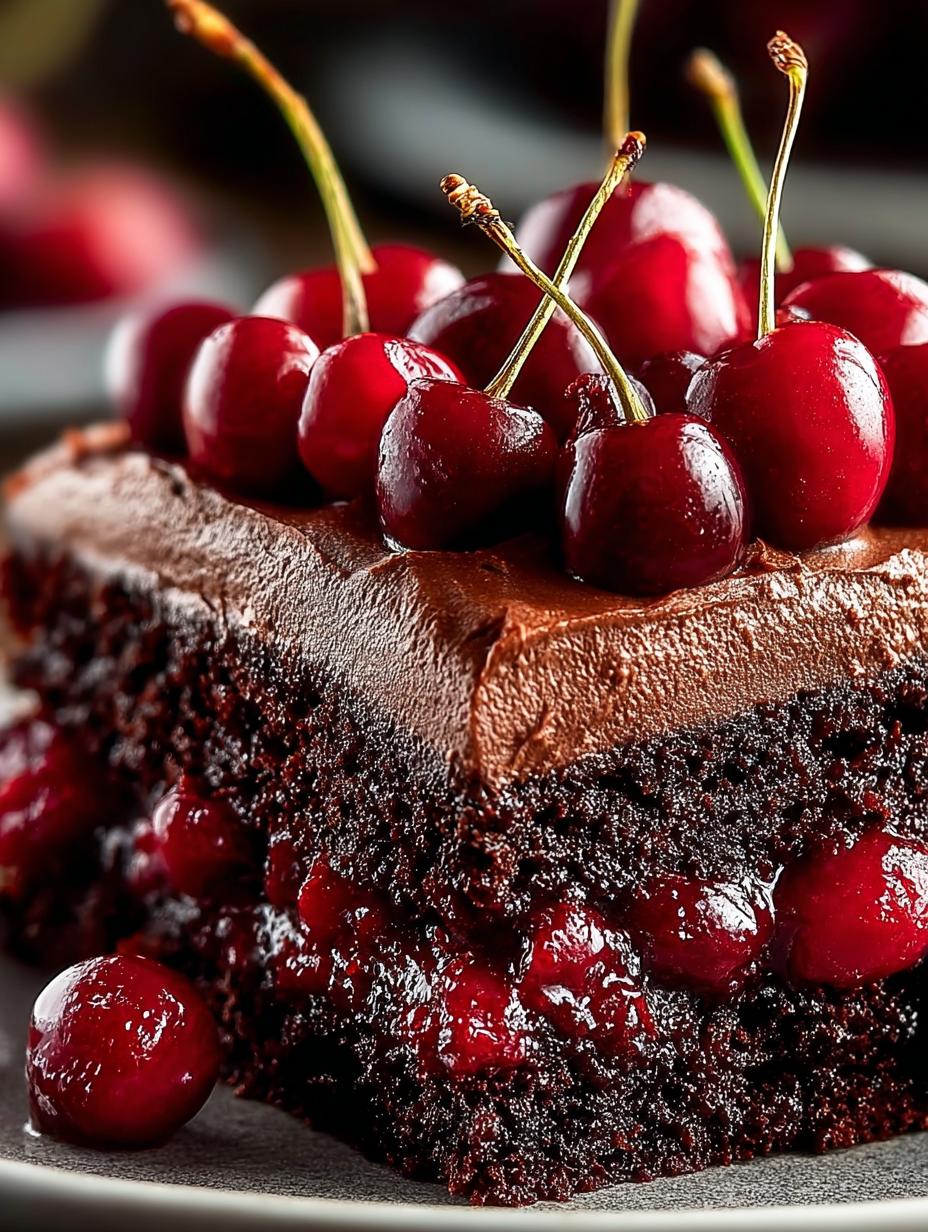 Irresistible Chocolate Cherry Cake: 5 Steps to Indulge - Recipes molly