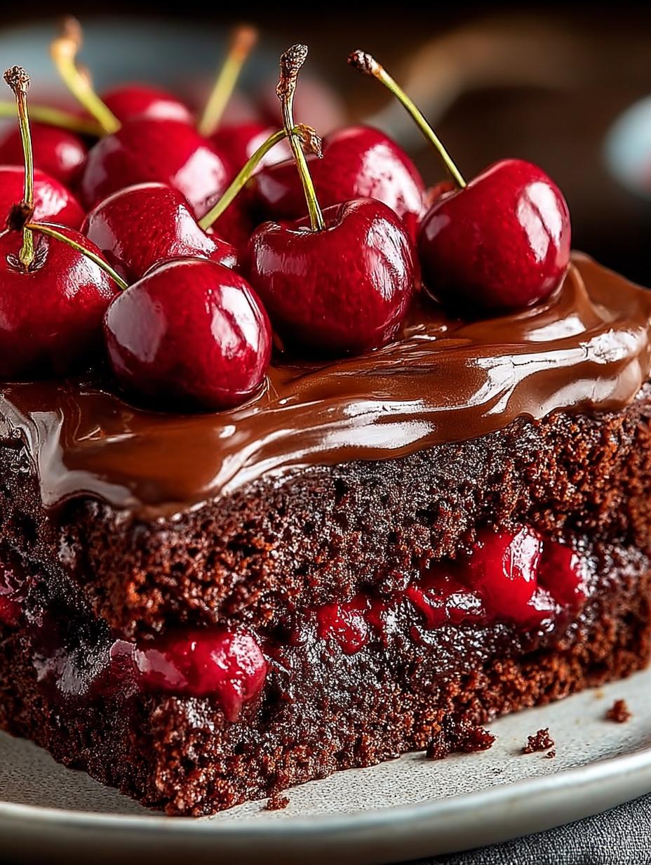 Irresistible Chocolate Cherry Cake: 5 Steps to Indulge - Recipes molly