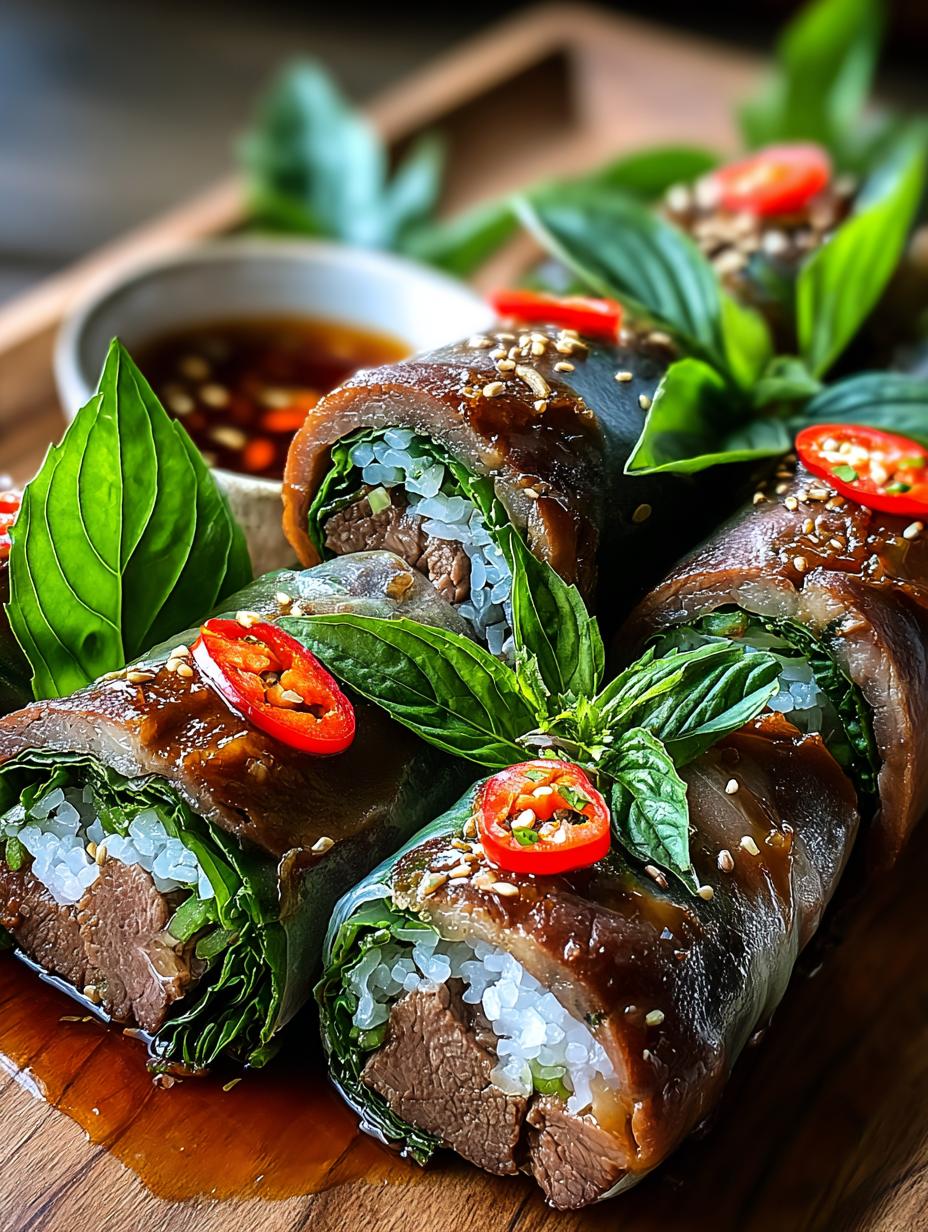 7 Irresistible Thai Basil Beef Rolls You'll Love - Recipes molly