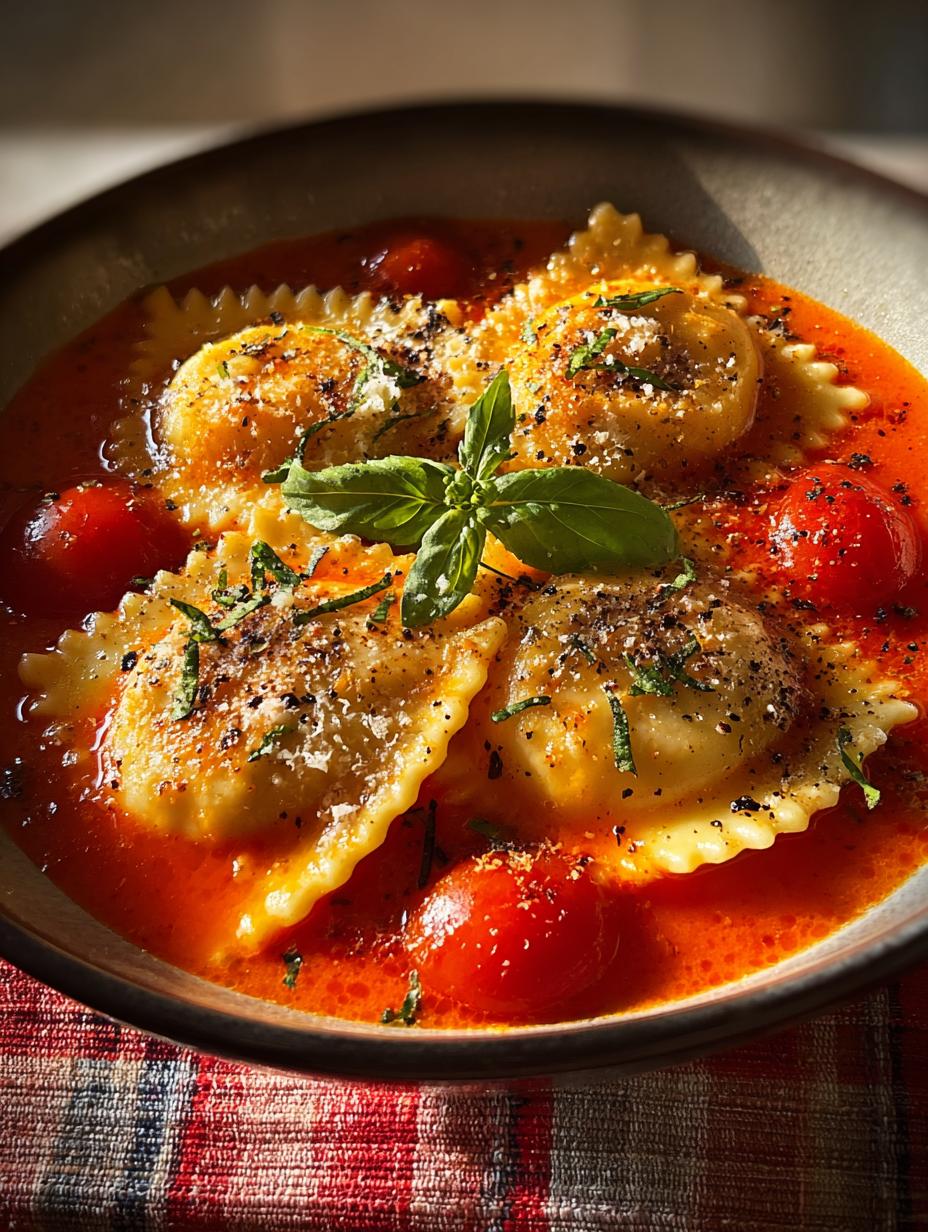 Roasted Red Pepper Ravioli: A Comforting Soup Recipe - Recipes molly